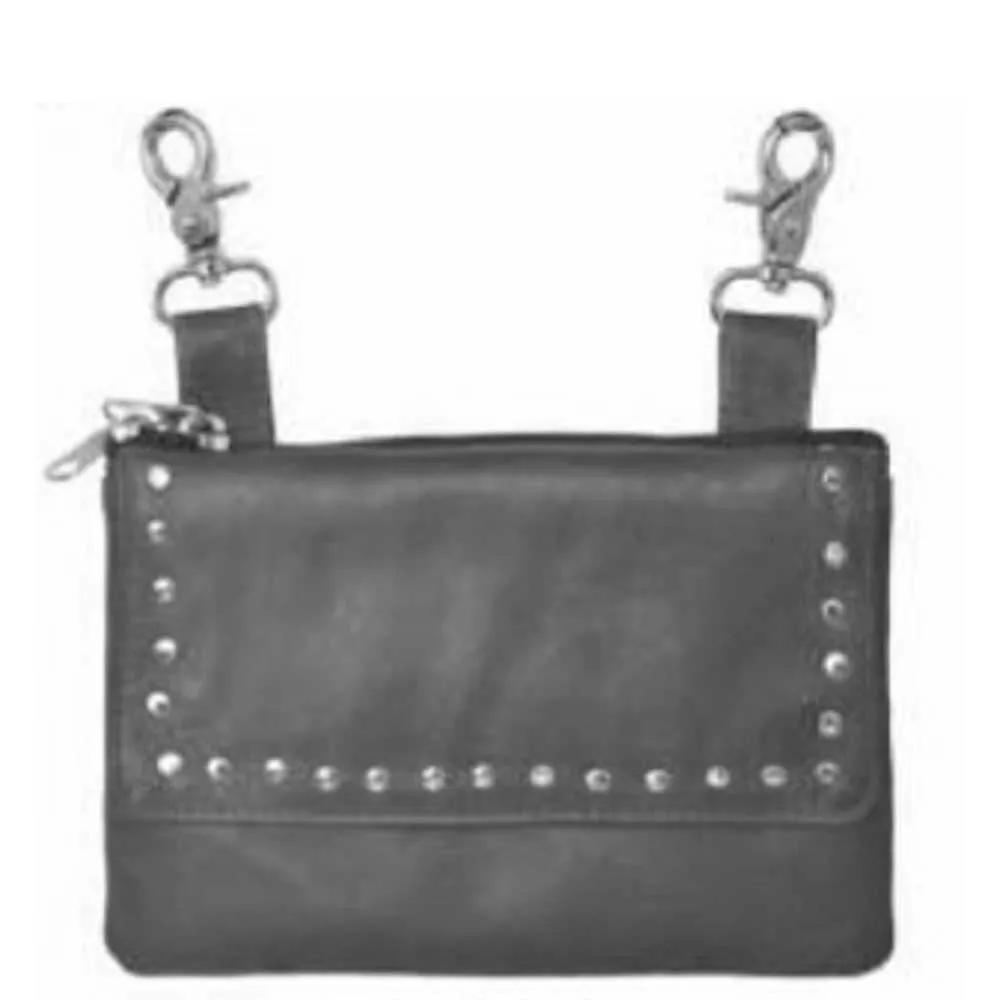 Grey Ladies Clip on Bag – Extreme Biker Leather