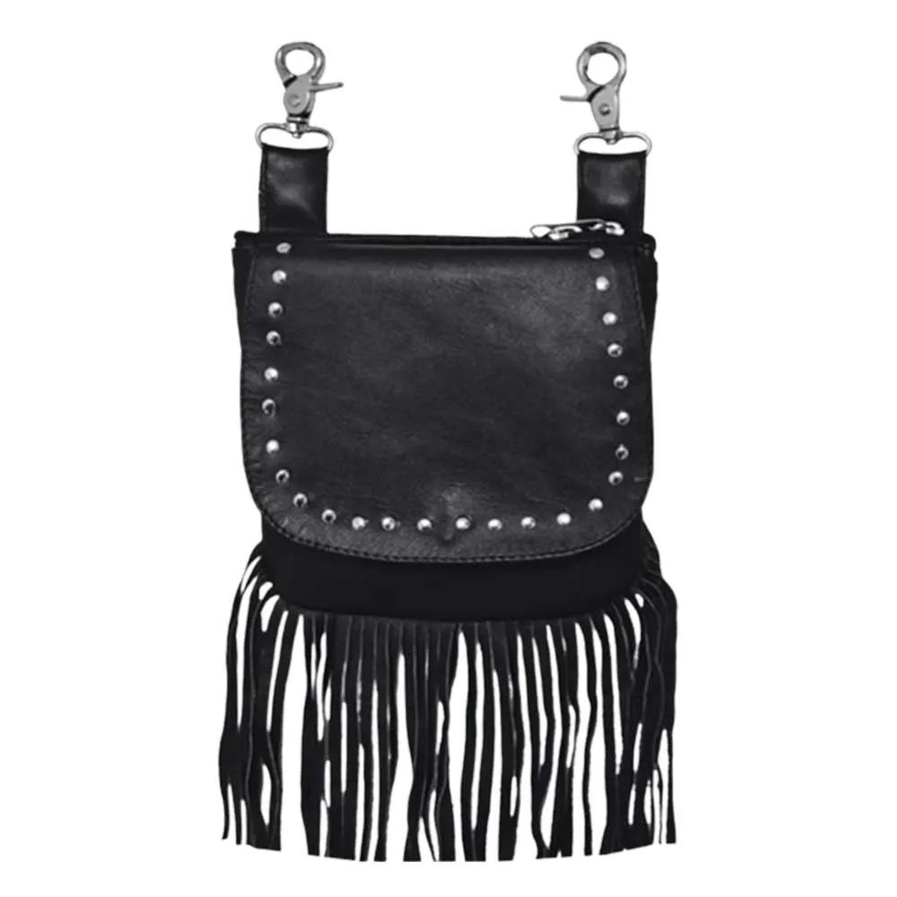Women’s Cowhide Leather Clip on Bag for Motorcycles – Extreme Biker Leather