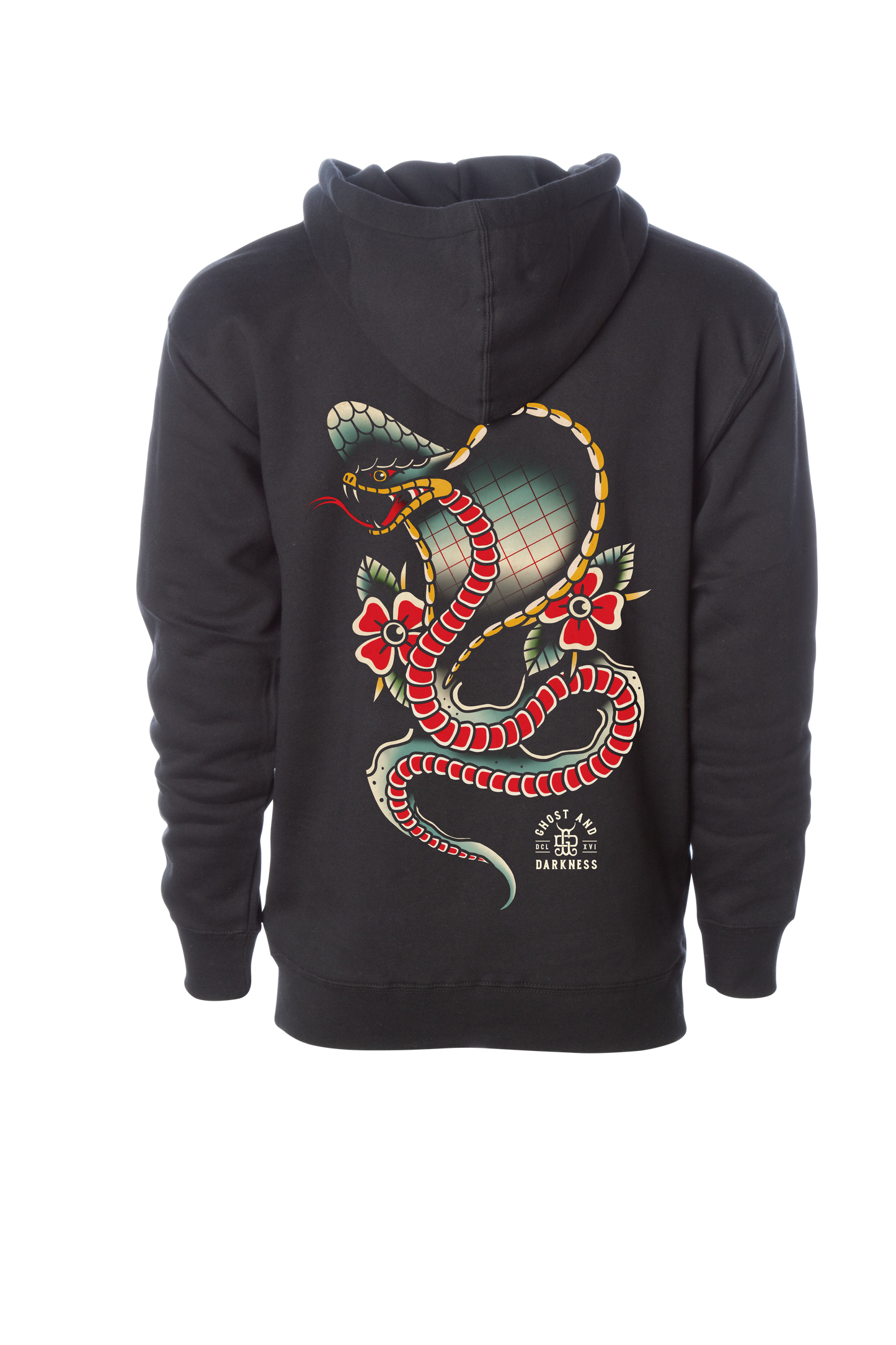 Spitting Cobra Hoodie | Ghost & Darkness Streetwear – Extreme Biker Leather