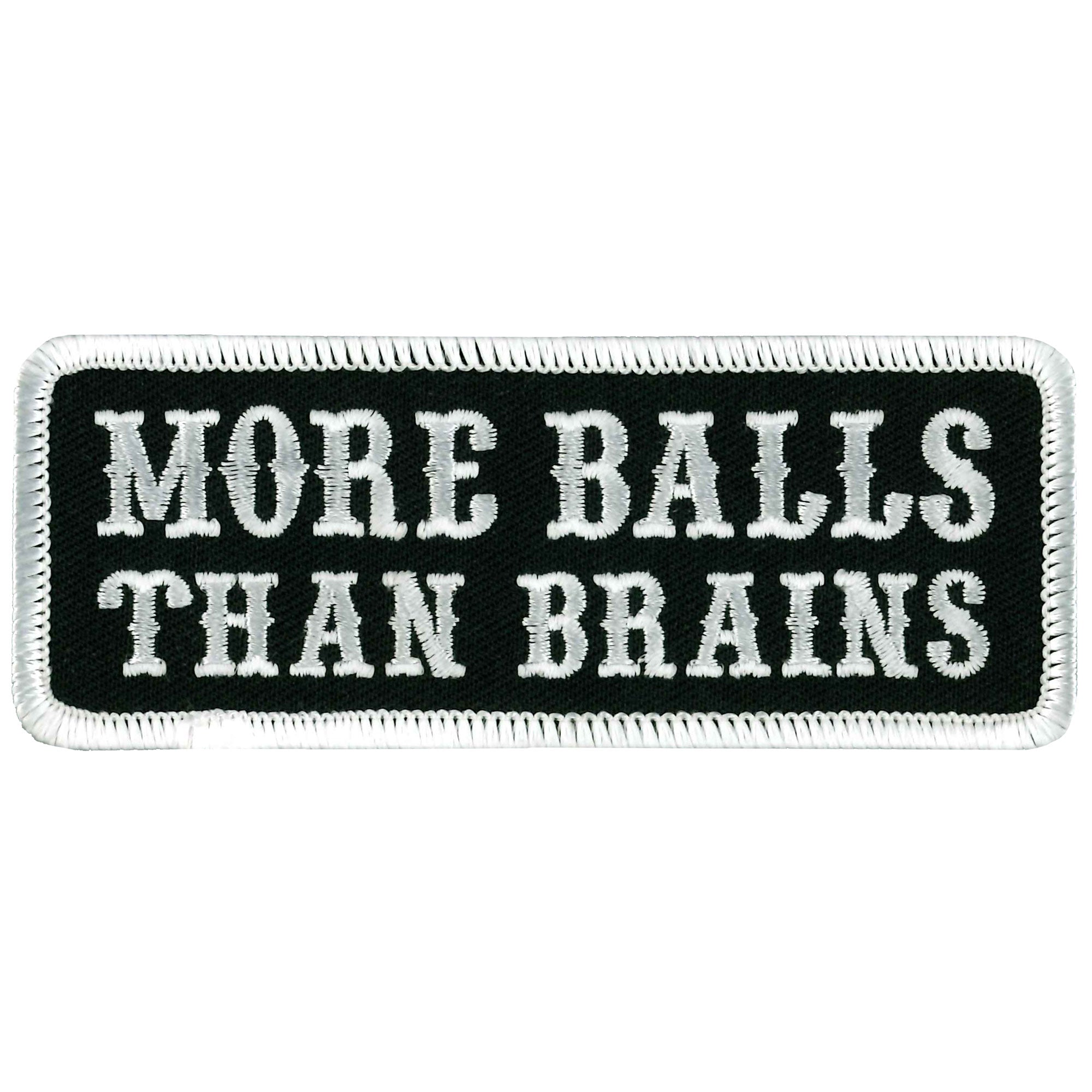 Hot Leathers PPL9184 More Balls Than Brains – Extreme Biker Leather