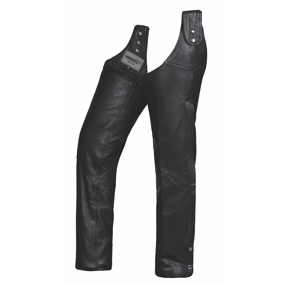 Rangler - Ladies Beltless Leather Chaps – Extreme Biker Leather