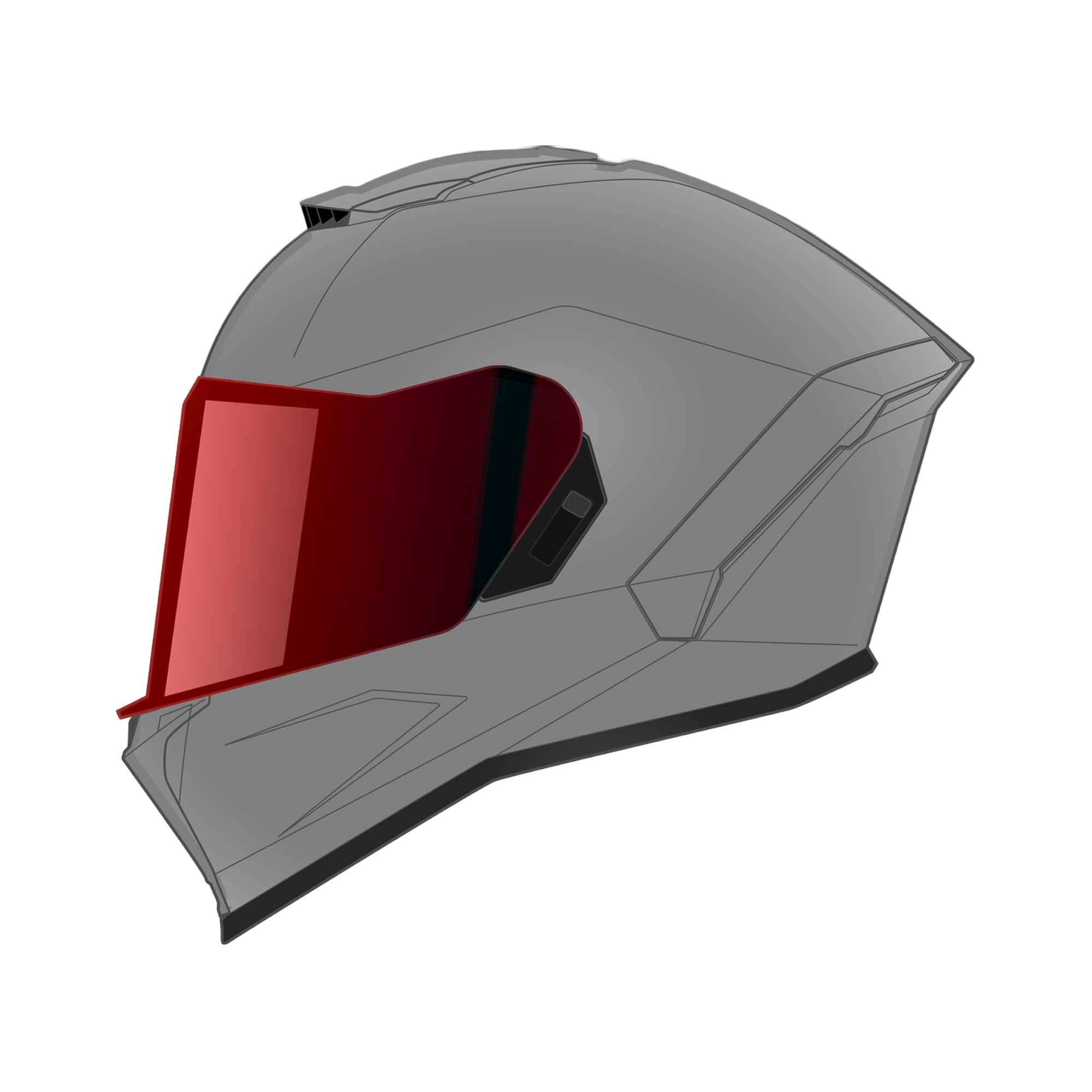 Viper Shield Outer- Red – Extreme Biker Leather