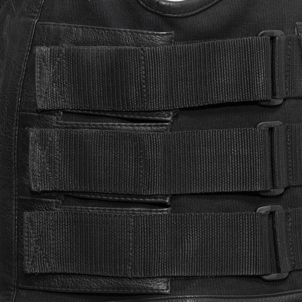 Commando Men's Leather Swat Style Motorcycle Vest – Extreme Biker Leather
